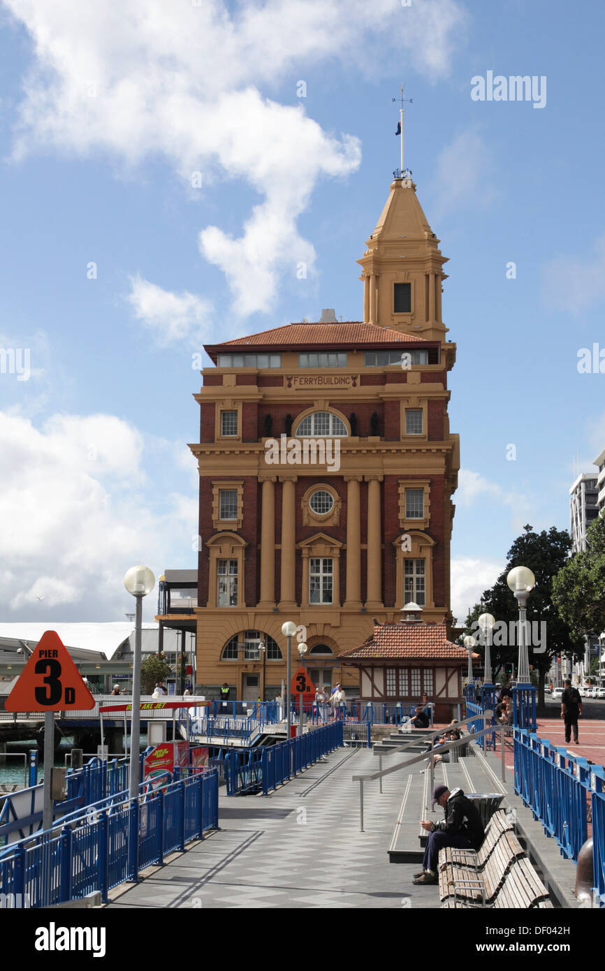 Old Ferry Building, Auckland, Auckland Region, New Zealand Stock Photo ...