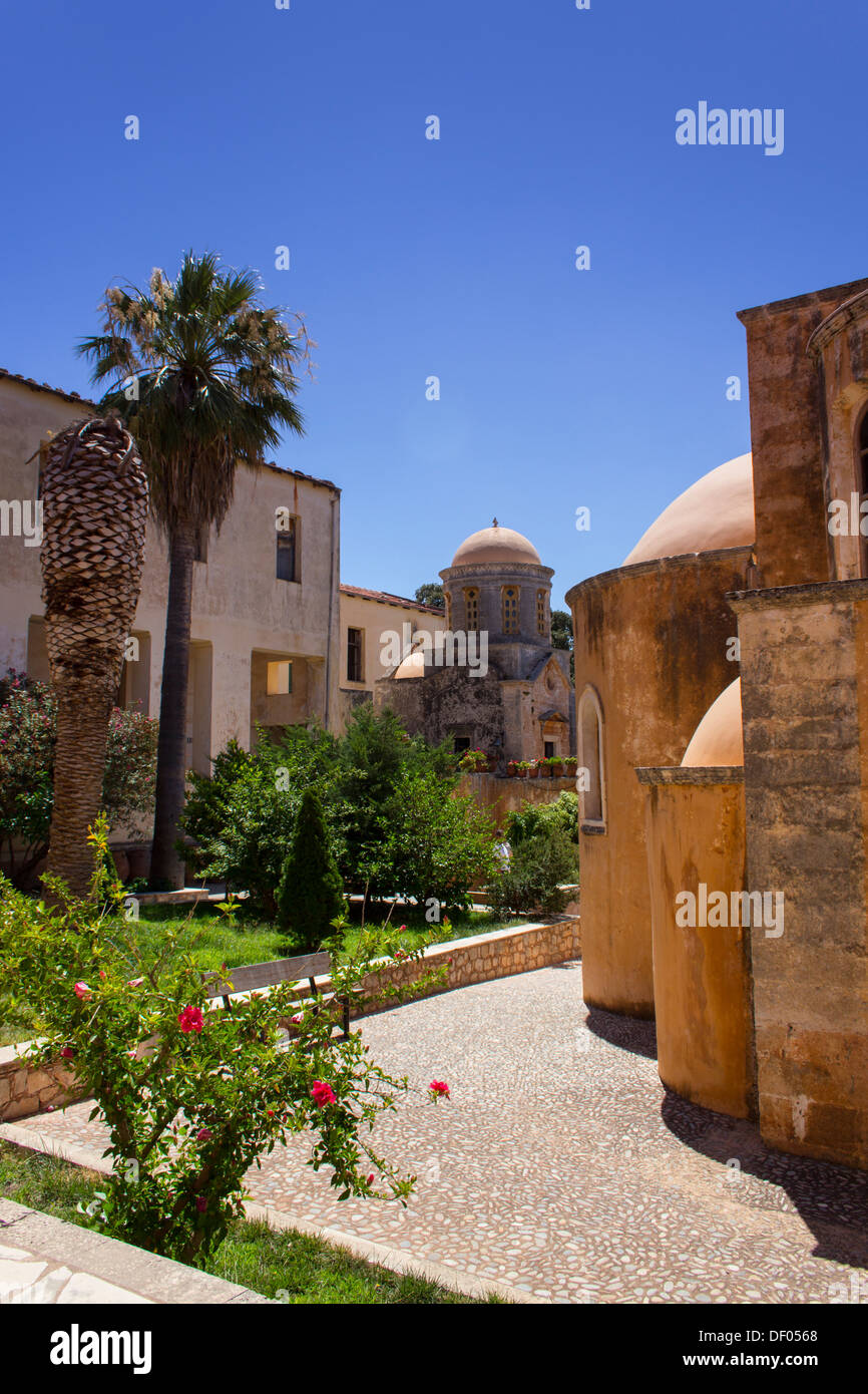 Agia Triada, a monastery in northern Crete on the Akrotiri Peninsula ...