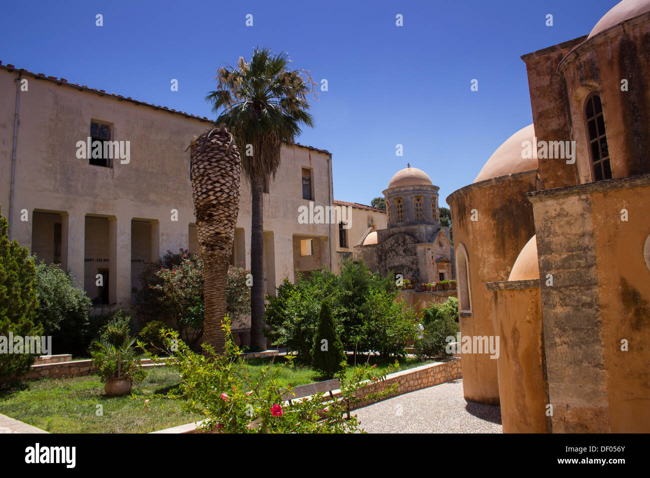 Agia Triada, a monastery in northern Crete on the Akrotiri Peninsula ...