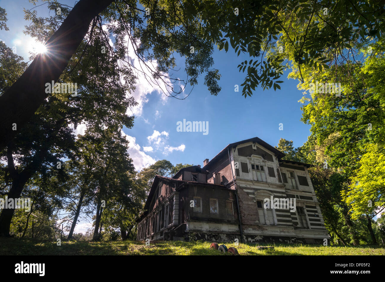 Dilapidated apartment building, Auschwitz, Oświęcim, Lesser Poland ...
