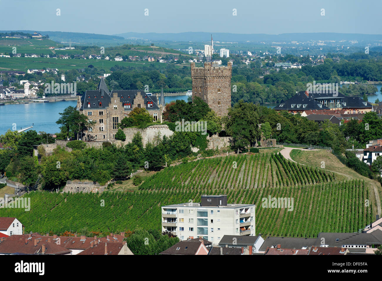 Burg Klopp Castle, Bingen, Rhineland-Palatinate, Germany Stock Photo ...