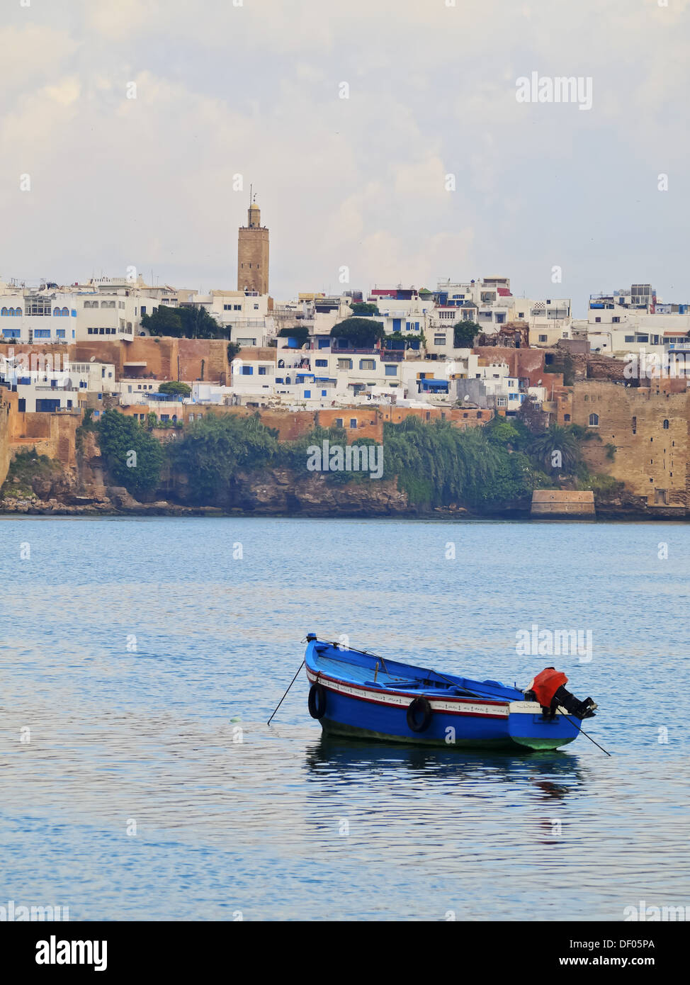 View of the old medina in Rabat and Bouregreg River, Morocco, Africa ...