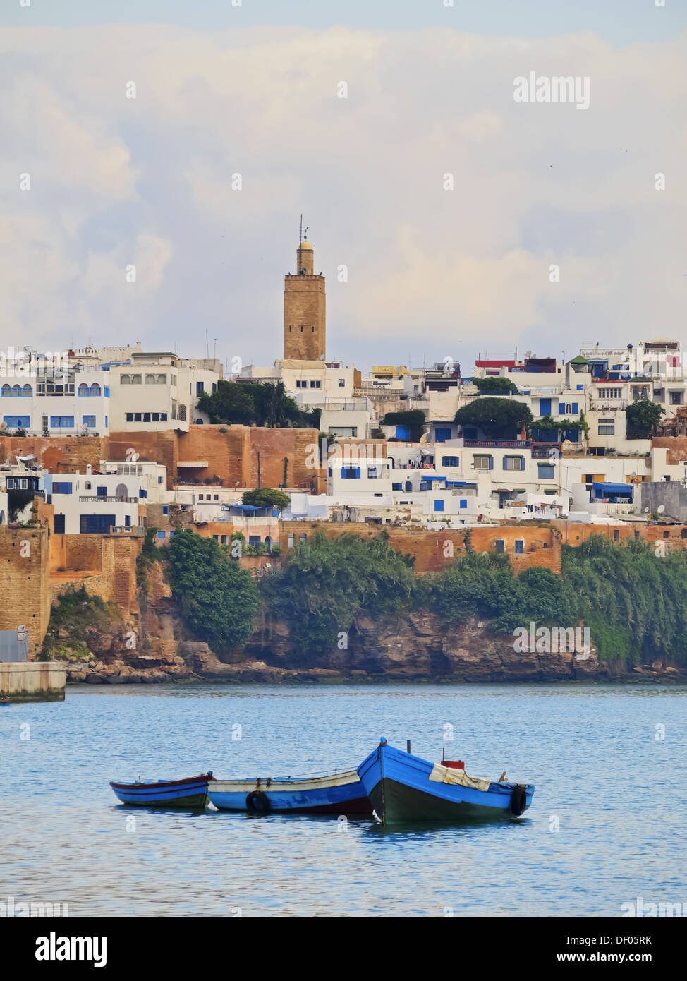 View of the old medina in Rabat and Bouregreg River, Morocco, Africa ...