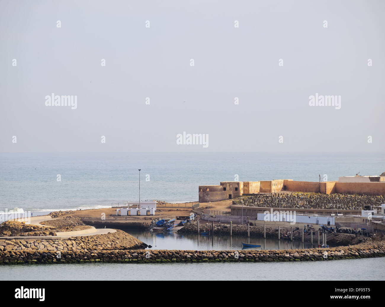 View of the old medina in Rabat and Bouregreg River, Morocco, Africa ...