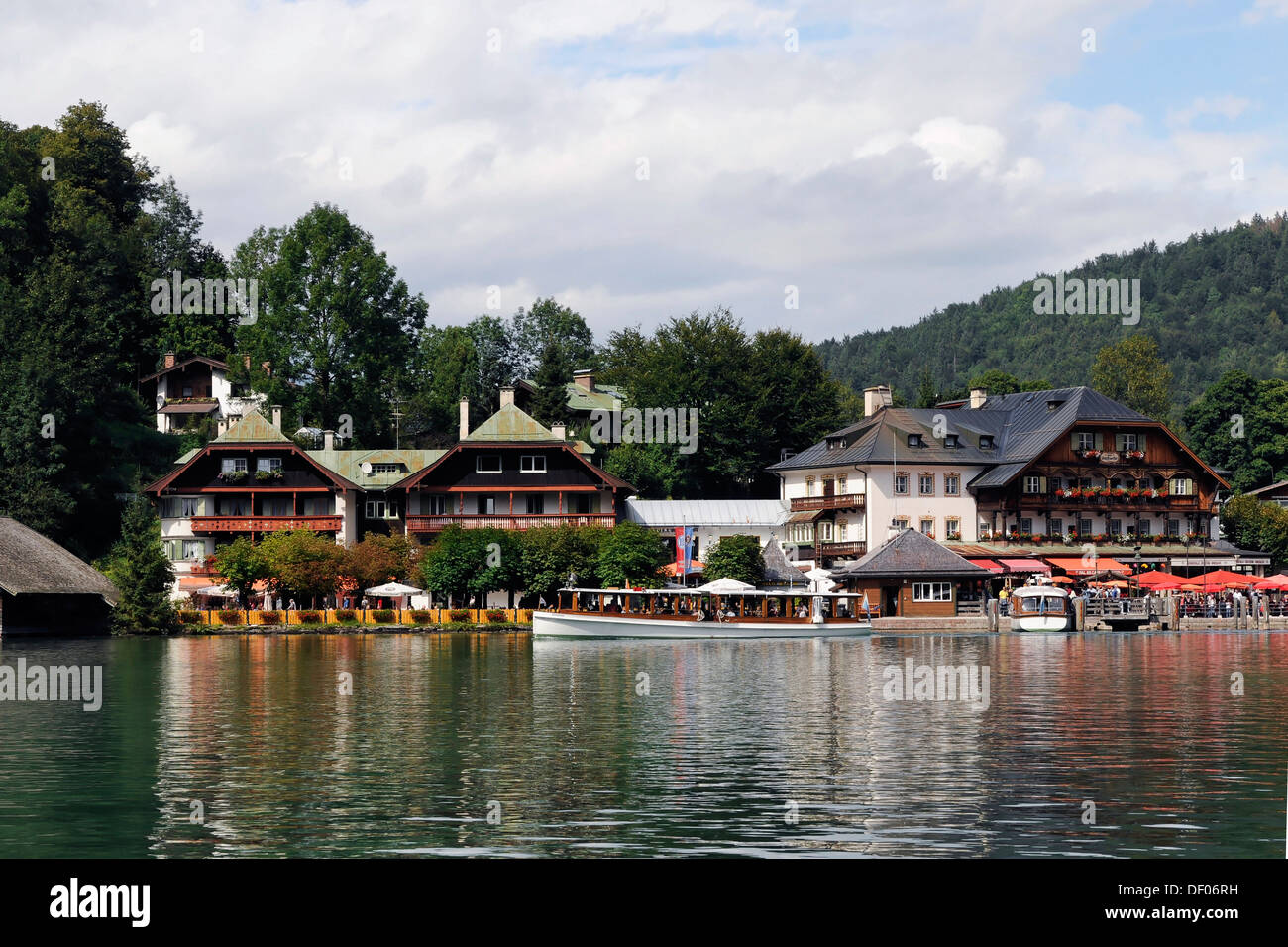 Koenigssee, Koenigssee lake, Alpine National Park Berchtesgaden ...