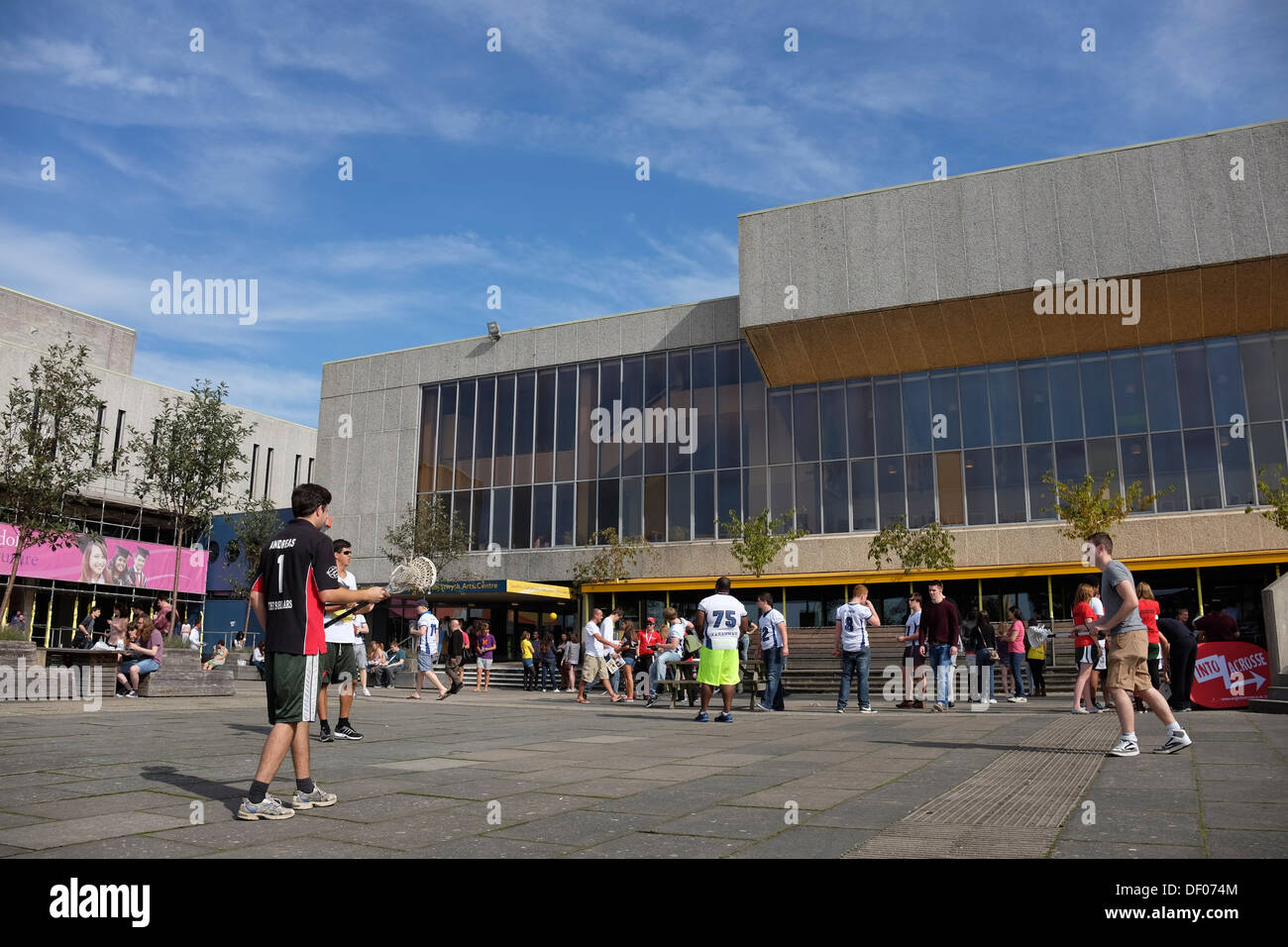 Aberystwyth university undergraduate students on the campus at the ...