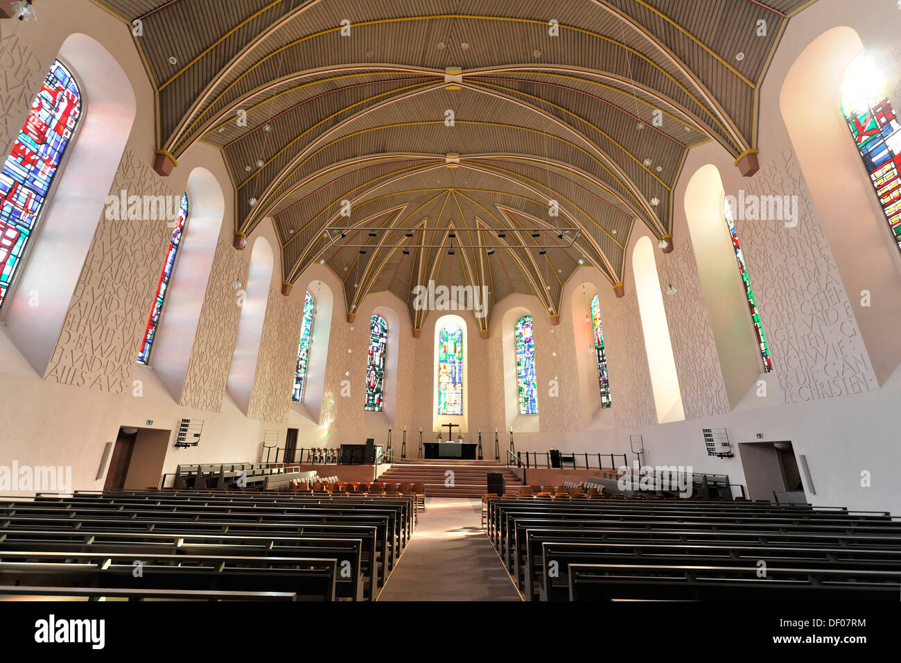 Interior view, Dreifaltigkeitskirche church, Worms, built between 1709 ...
