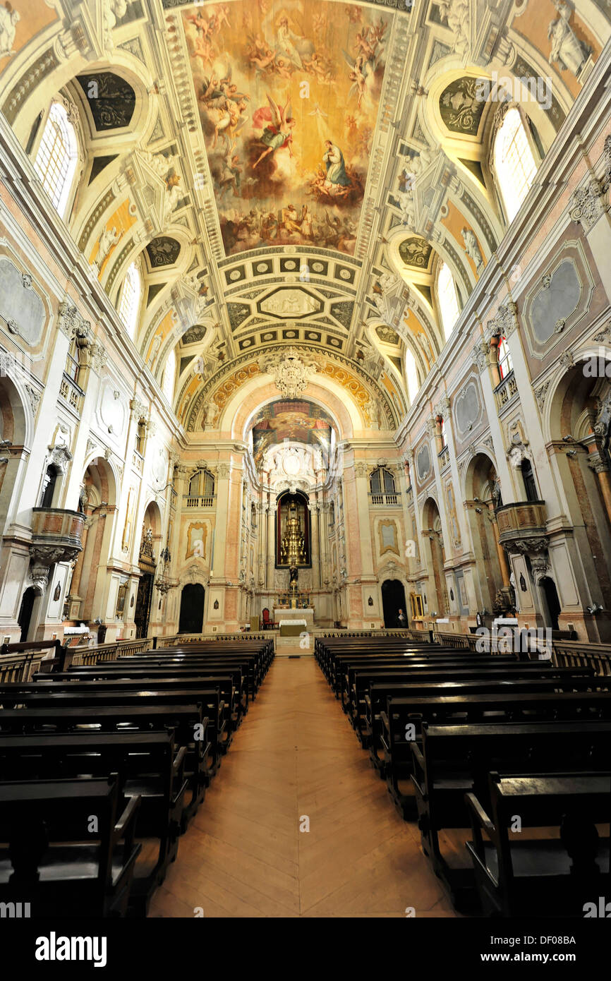 Interior view, Igreja da Encarnacao, Church of the Incarnation, built ...