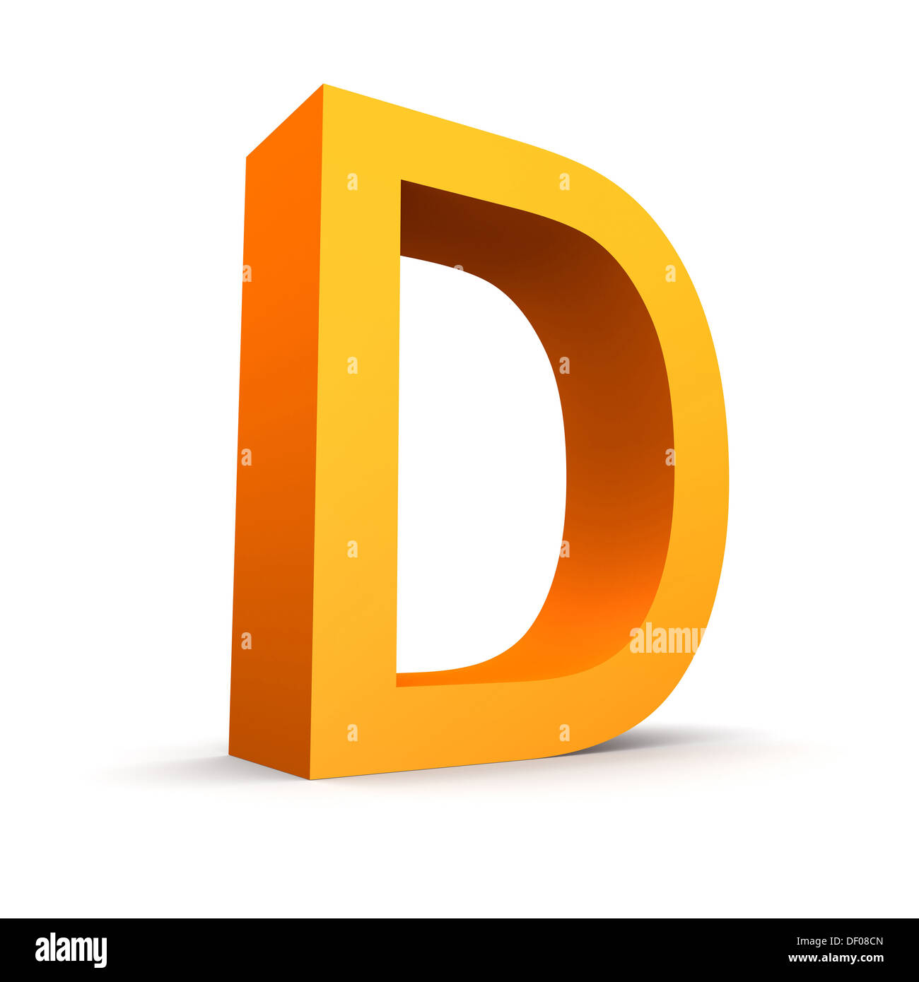 Collection of orange letters on a white background Stock Photo - Alamy