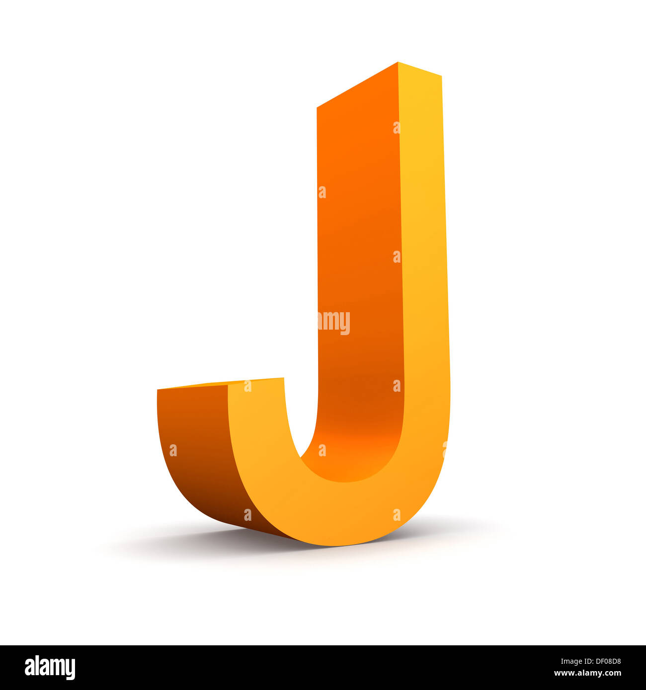 Collection of orange letters on a white background Stock Photo - Alamy