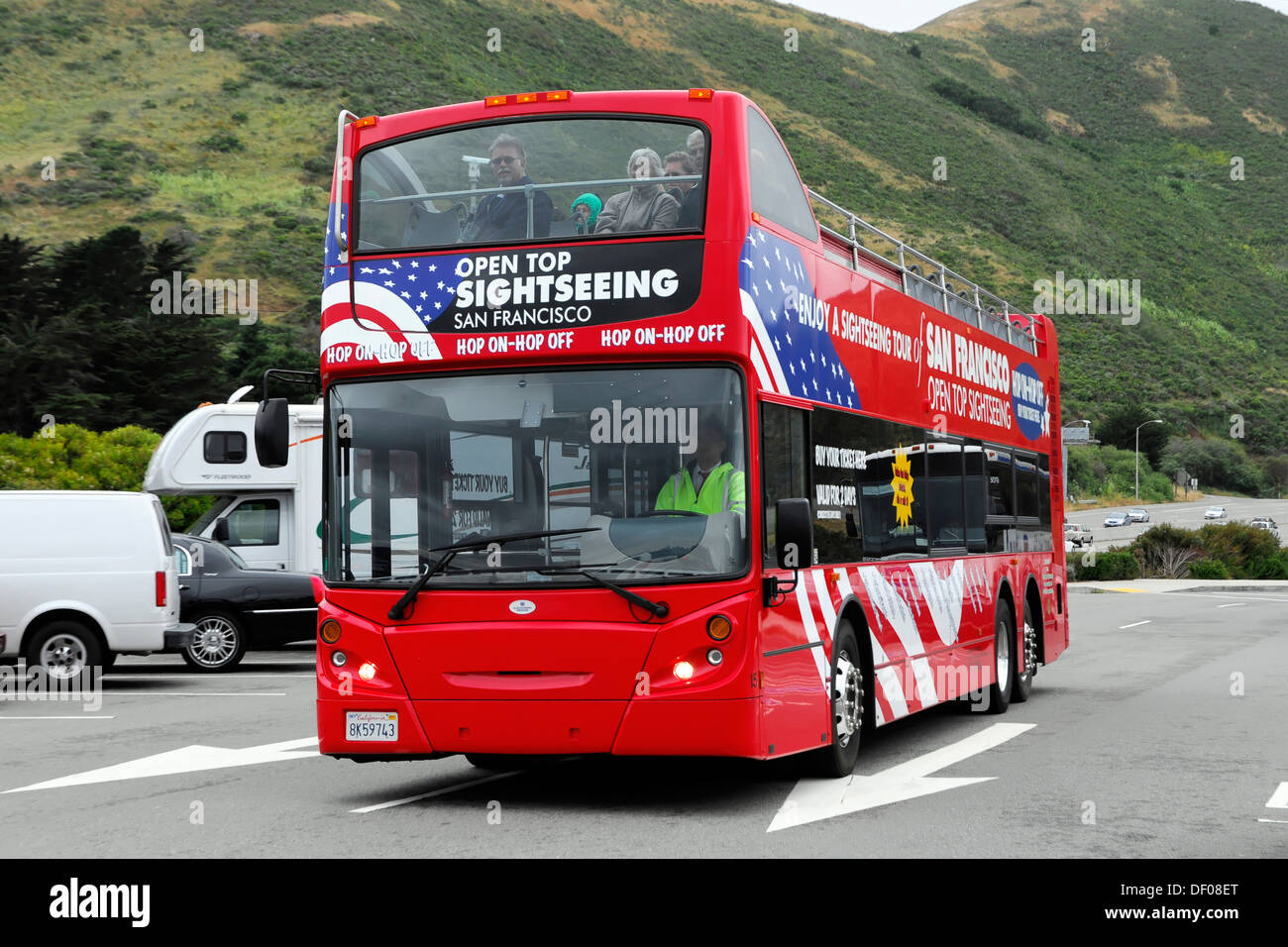 City tour, sightseeing bus, San Francisco, California, USA, North ...