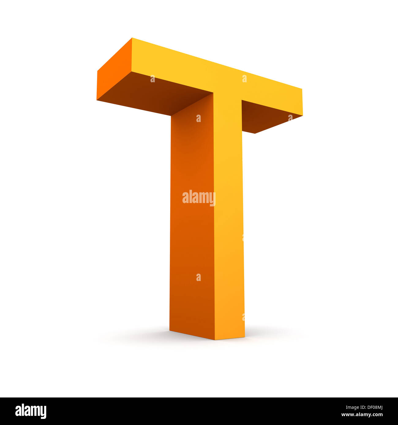 Collection of orange letters on a white background Stock Photo - Alamy