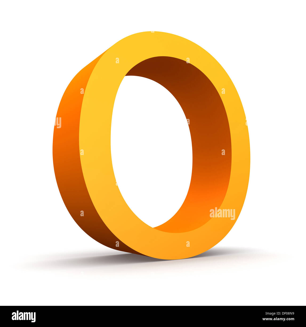 Collection of orange letters on a white background Stock Photo - Alamy