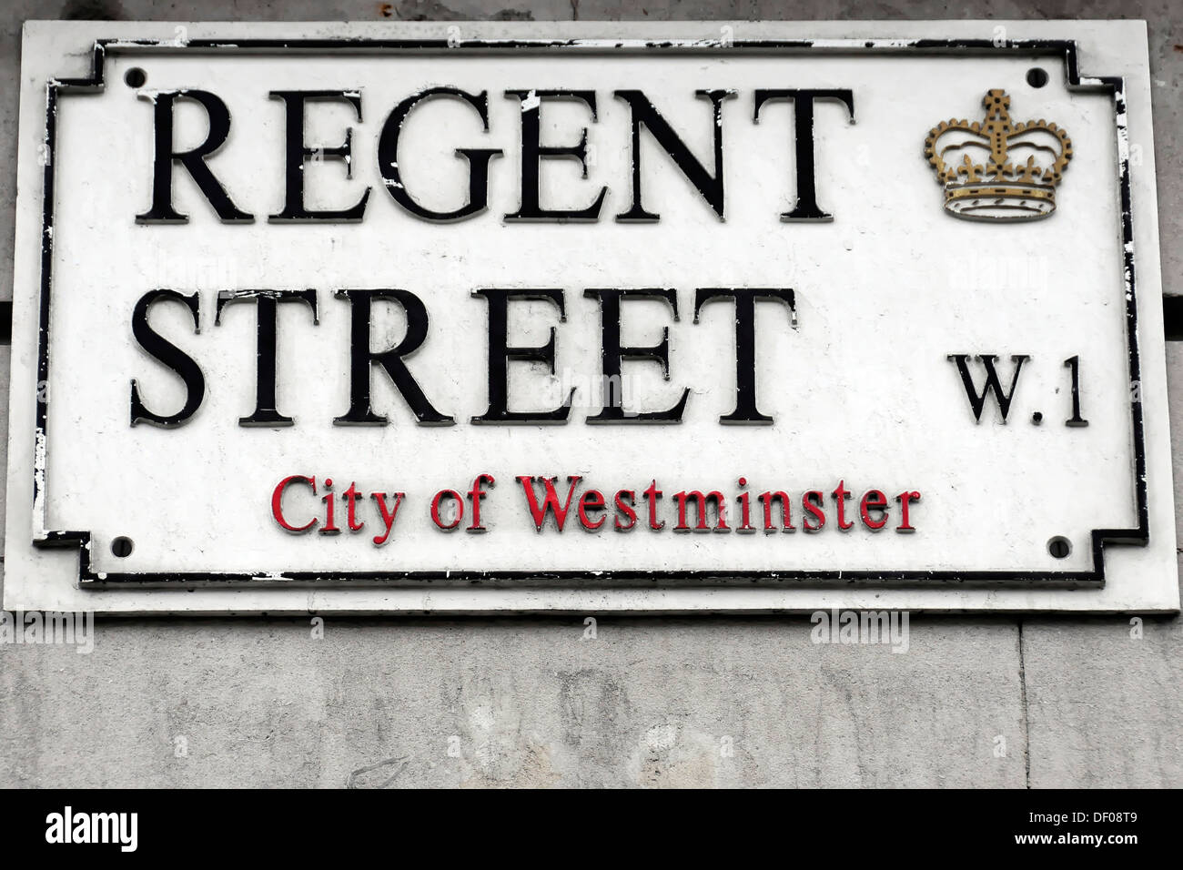 Regent street sign london hi-res stock photography and images - Alamy