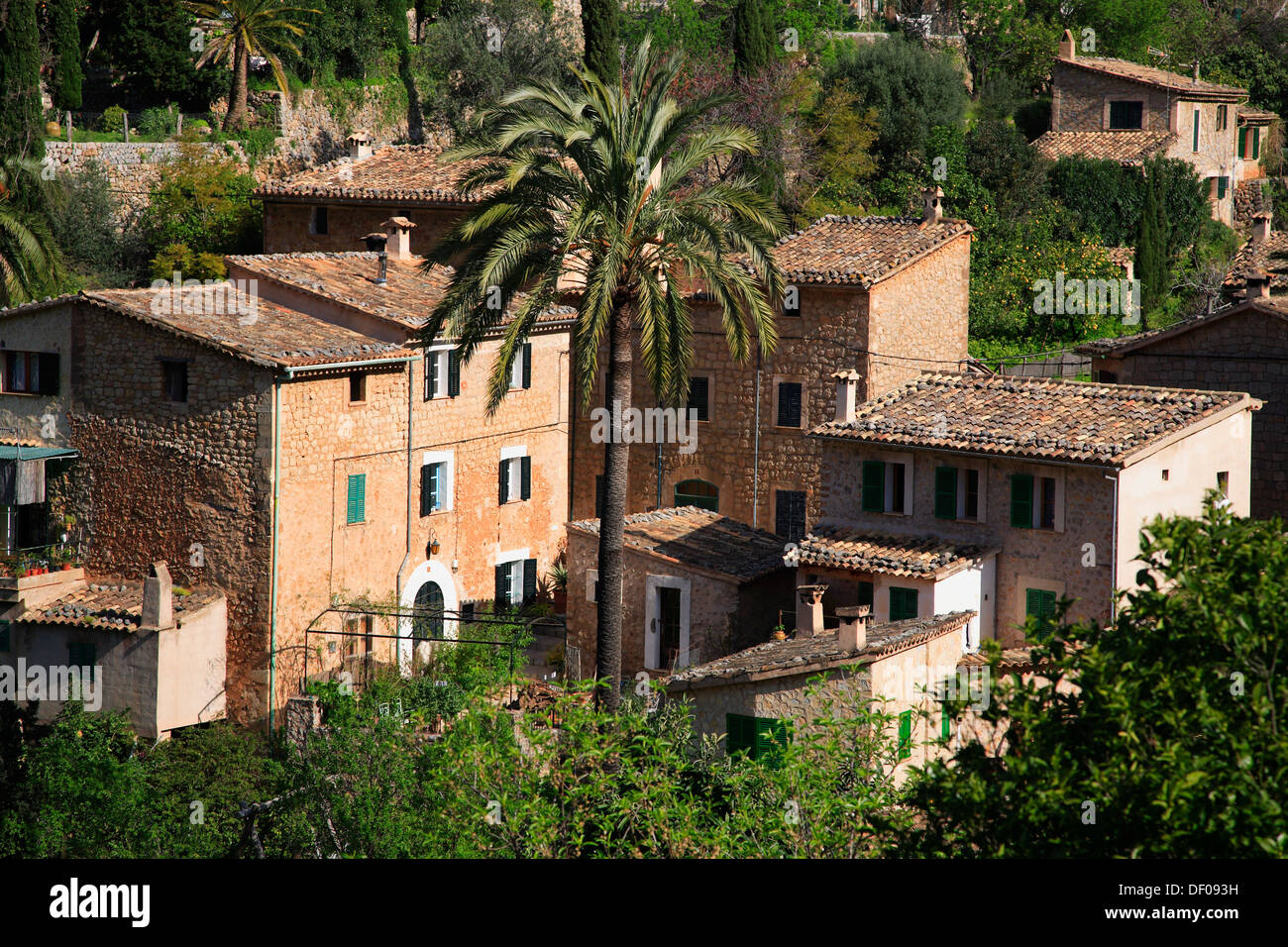 Village Deia, Mallorca, Balearic Islands, Spain Stock Photo - Alamy