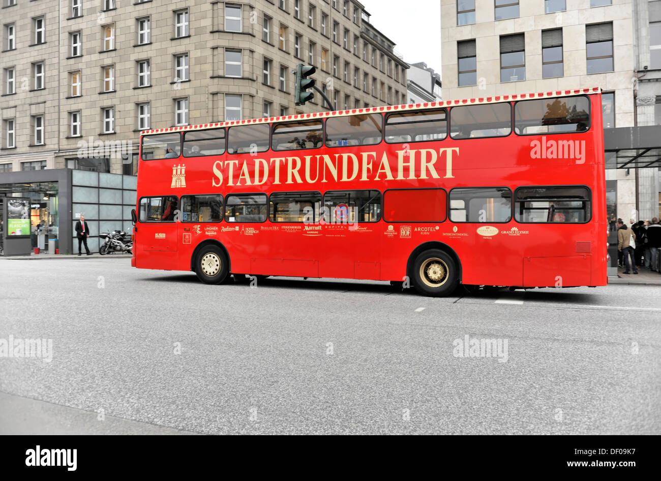 Side view bus double decker hi-res stock photography and images - Alamy