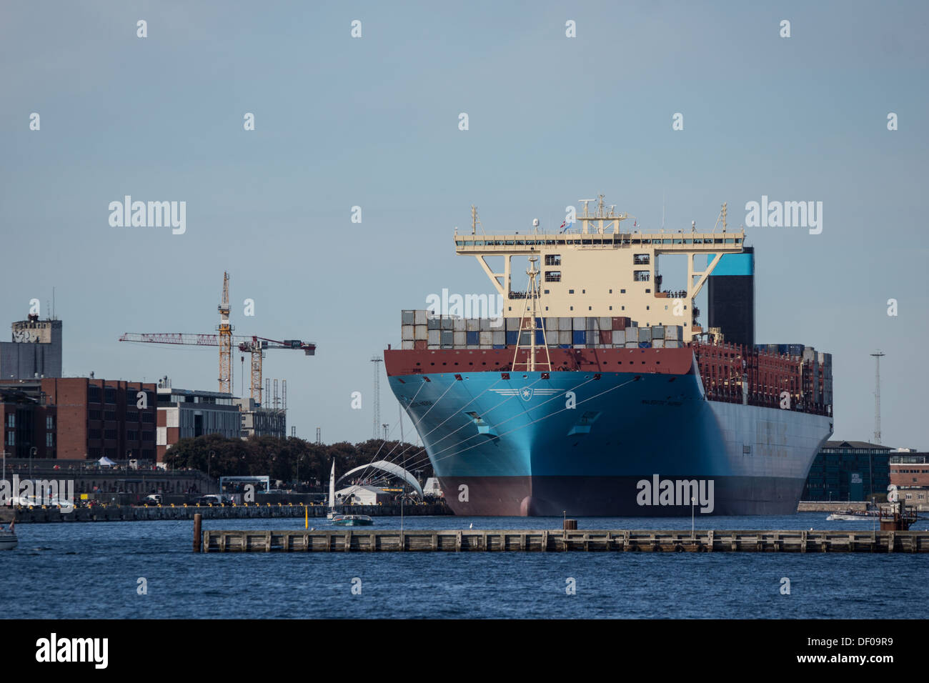 Maersk Lines new Triple E ship Majestic Mærsk at quay in Copenhagen ...