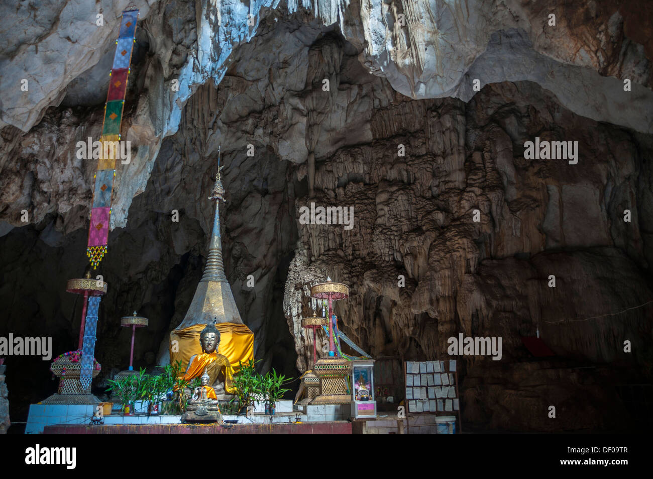 Wat Tham Pla temple or Monkey Cave temple, Mae Sai region, Chiang Rai ...