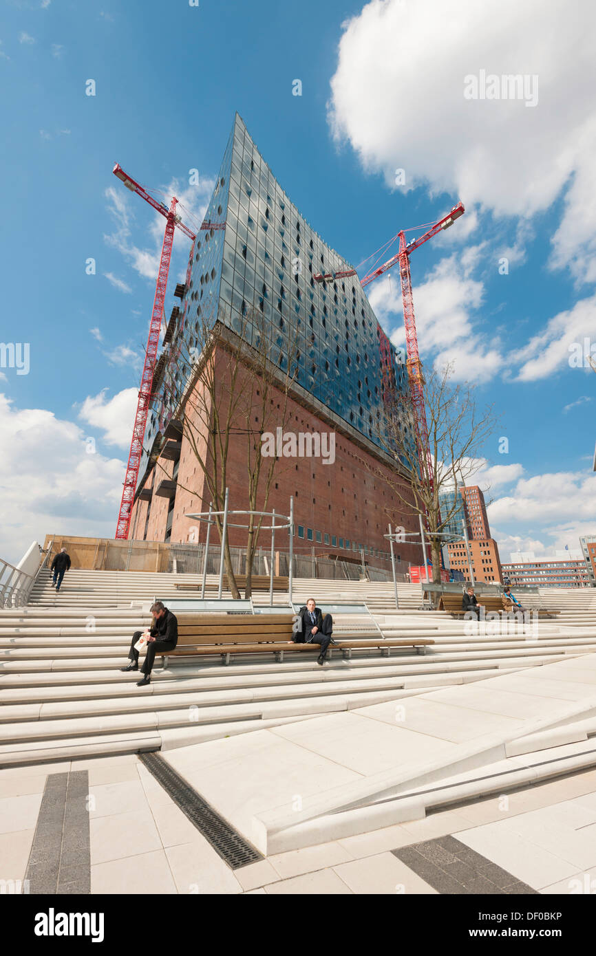 Elbe Philharmonic Hall in HafenCity, Hamburg, northern Germany, Europe ...