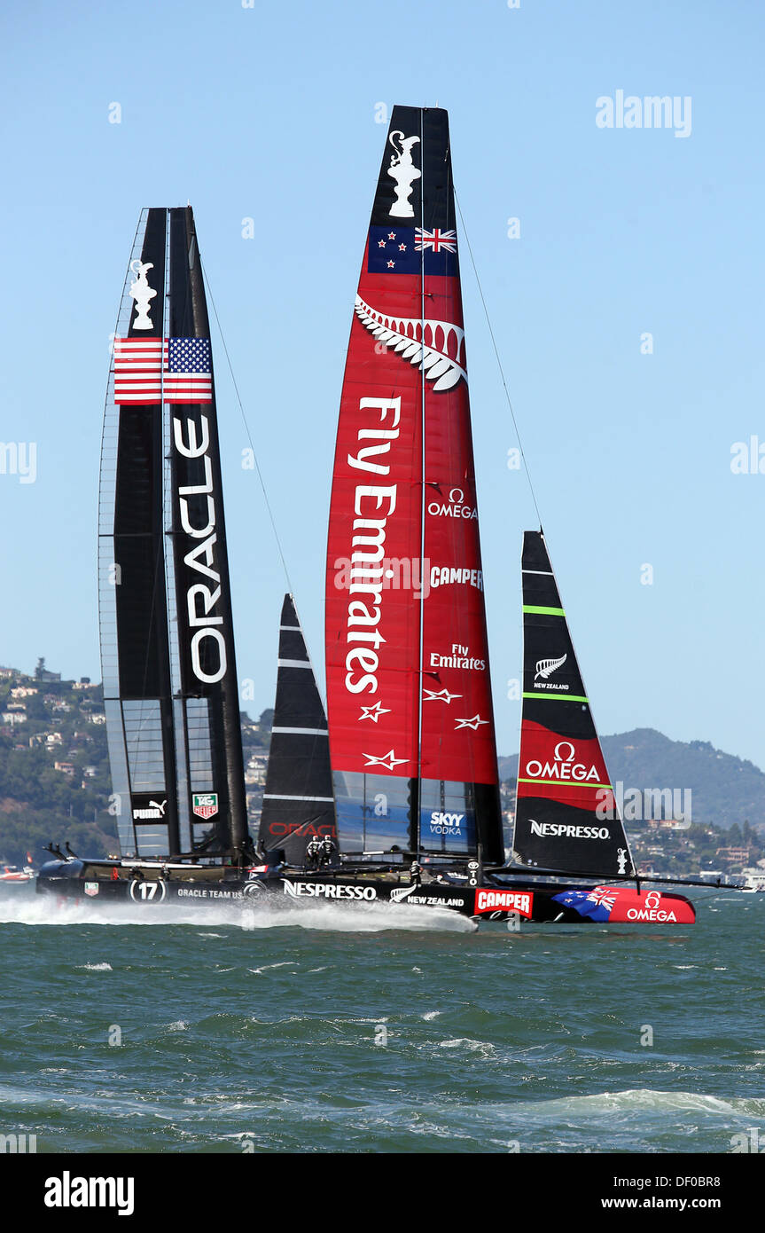 San Francisco, CA, USA. 25th Sep, 2013. Oracle's Team USA Racing 72 ...
