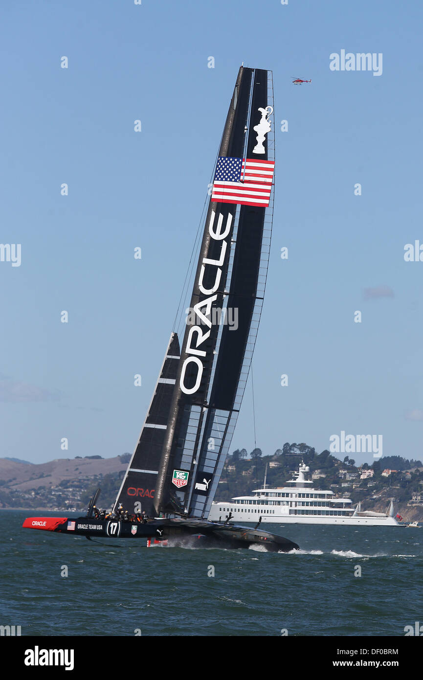 San Francisco, CA, USA. 25th Sep, 2013. Oracle's Team USA Racing 72 ...