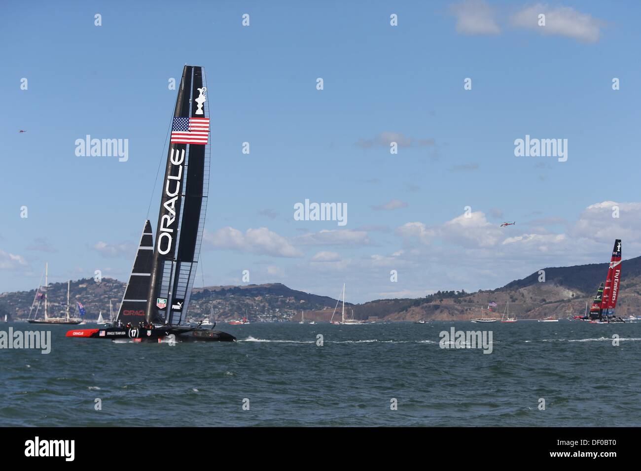 San Francisco, CA, USA. 25th Sep, 2013. Oracle's Team USA Racing 72 ...