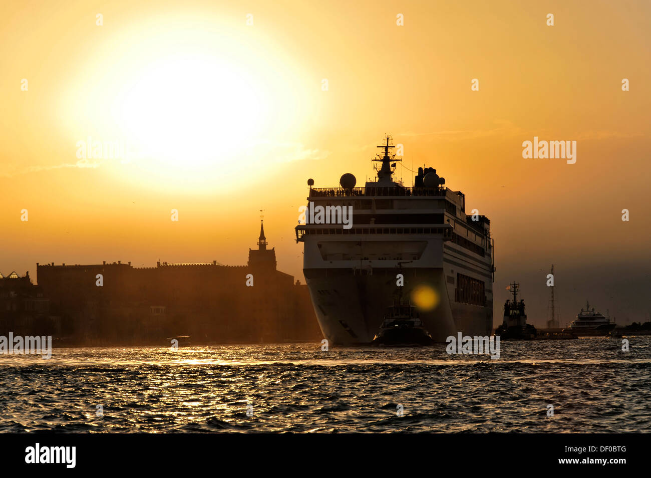 Cruise ship MSR ARMONIA, built in 2001, 251m, 1700 passengers, evening ...
