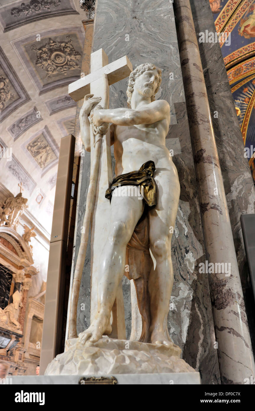 Christ statue by Michelangelo in the Basilica of Santa Maria sopra ...