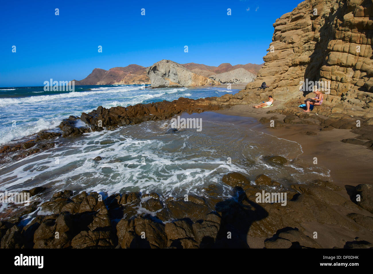 Cabo de Gata, Monsul Beach. Biosphere Reserve, Cabo de Gata-Nijar ...