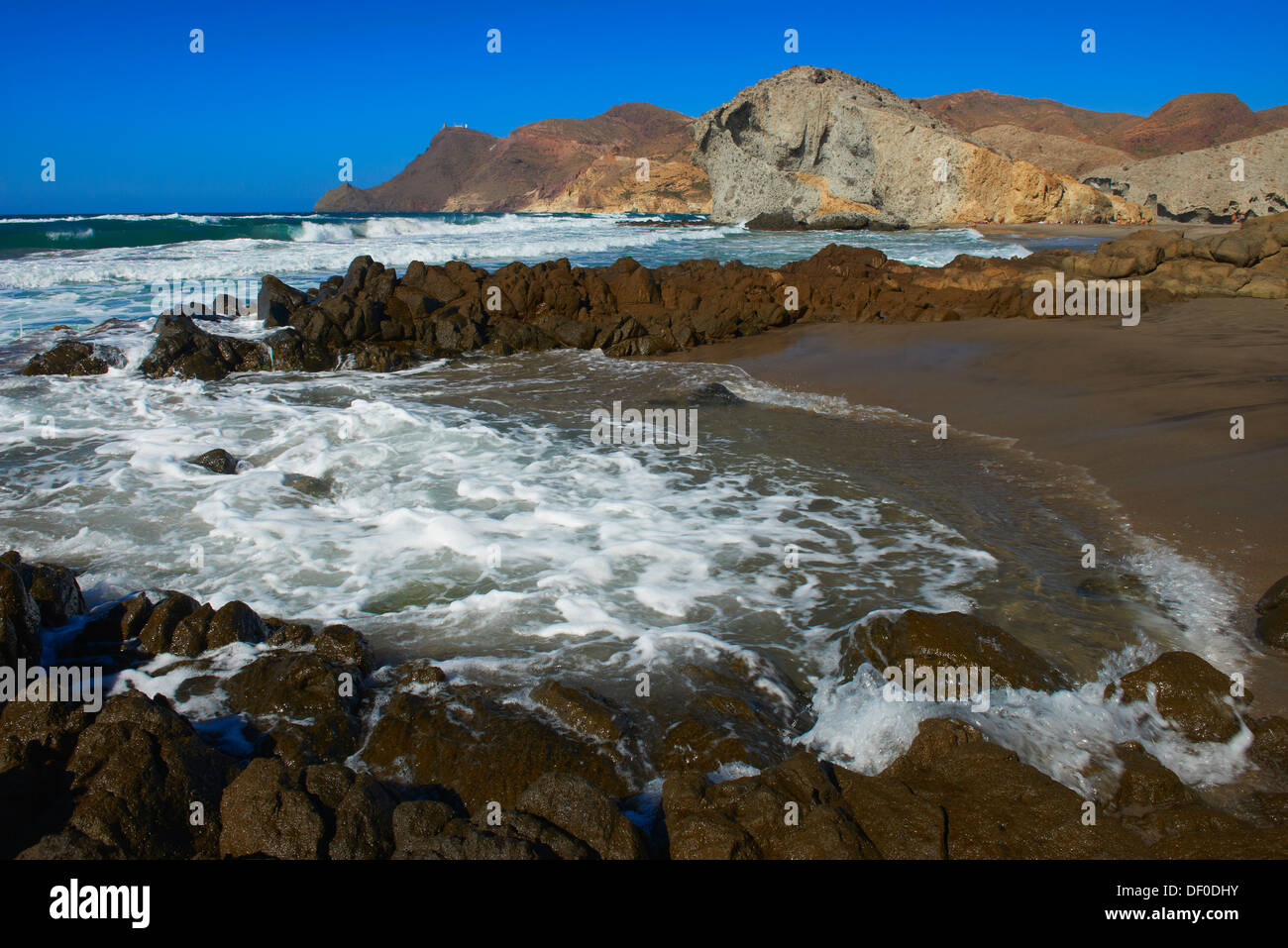 Cabo de Gata, Monsul Beach. Biosphere Reserve, Cabo de Gata-Nijar ...