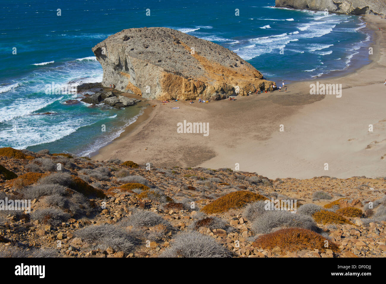 Cabo de Gata, Monsul Beach. Biosphere Reserve, Cabo de Gata-Nijar ...