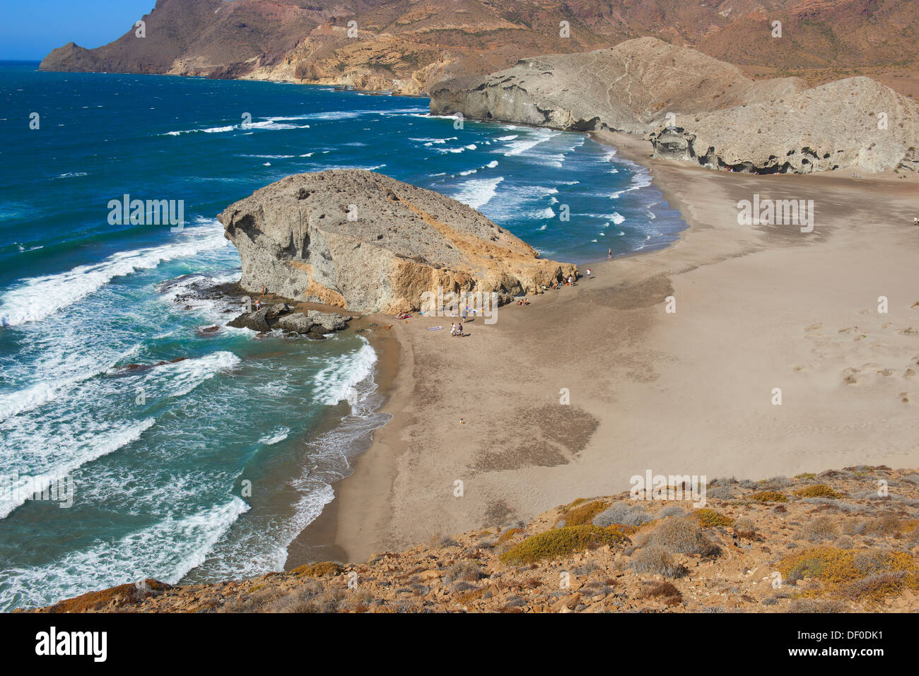 Cabo de Gata, Monsul Beach. Biosphere Reserve, Cabo de Gata-Nijar ...