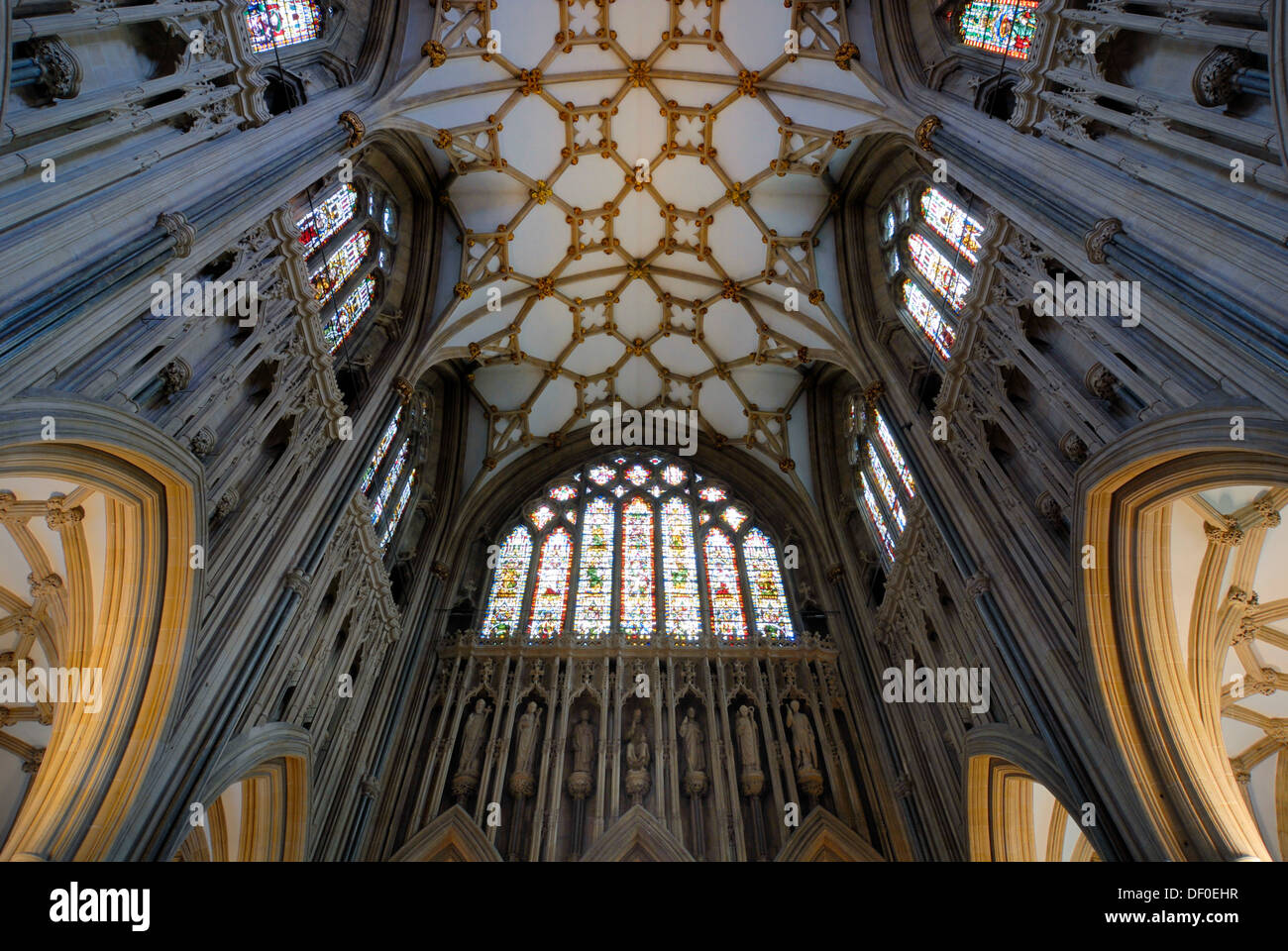 Interior, Wells Cathedral, Wells, Somerset, England, United Kingdom ...