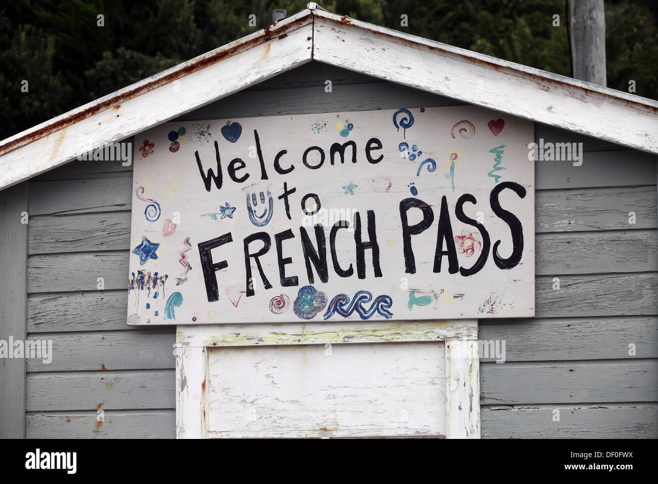 French Pass, a remote settlement on the South Island where a ferry to D ...