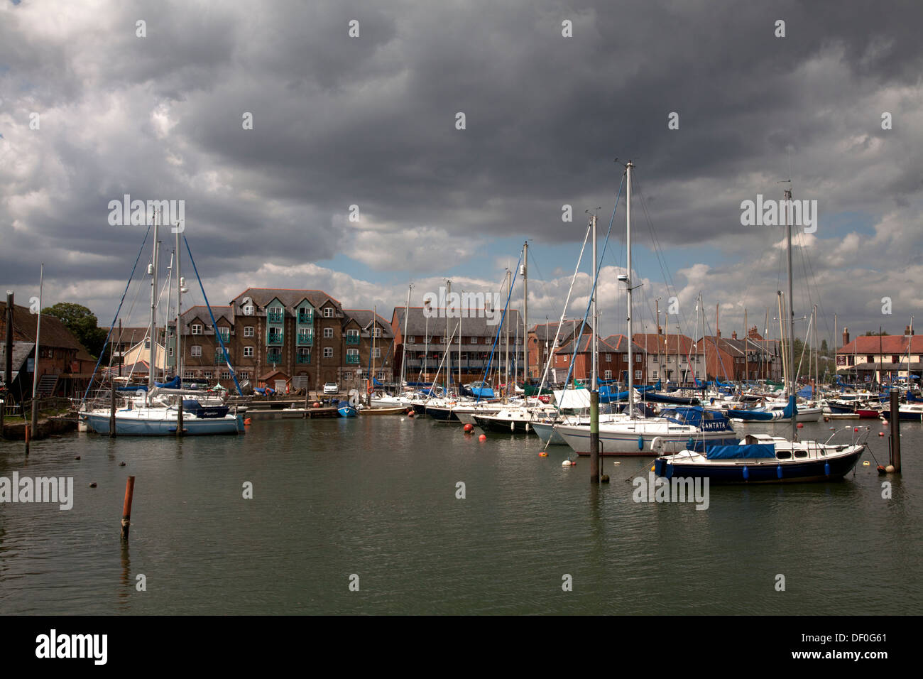 marina & waterfront eling hampshire england Stock Photo - Alamy