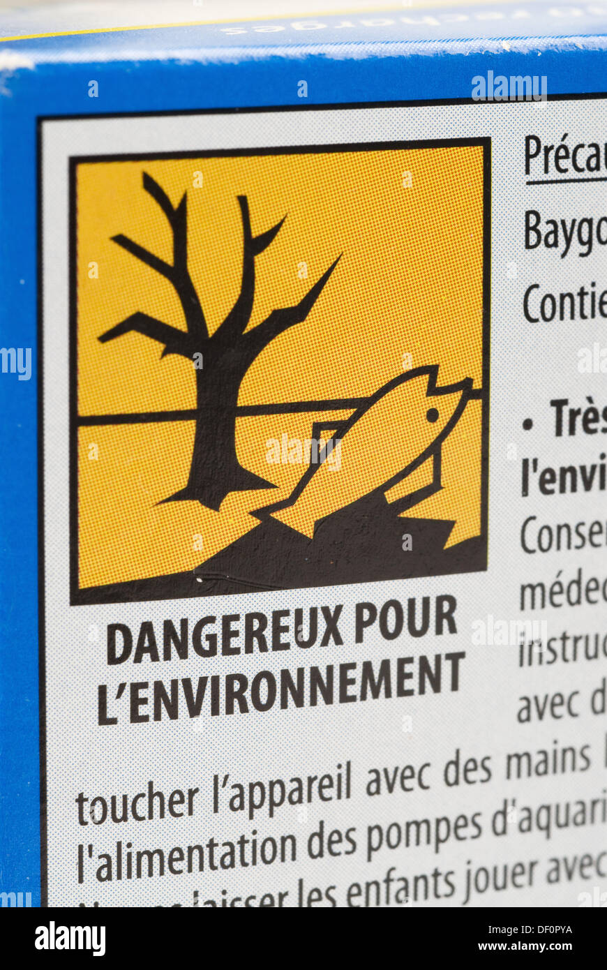 Cleaning product warning label hi-res stock photography and images - Alamy