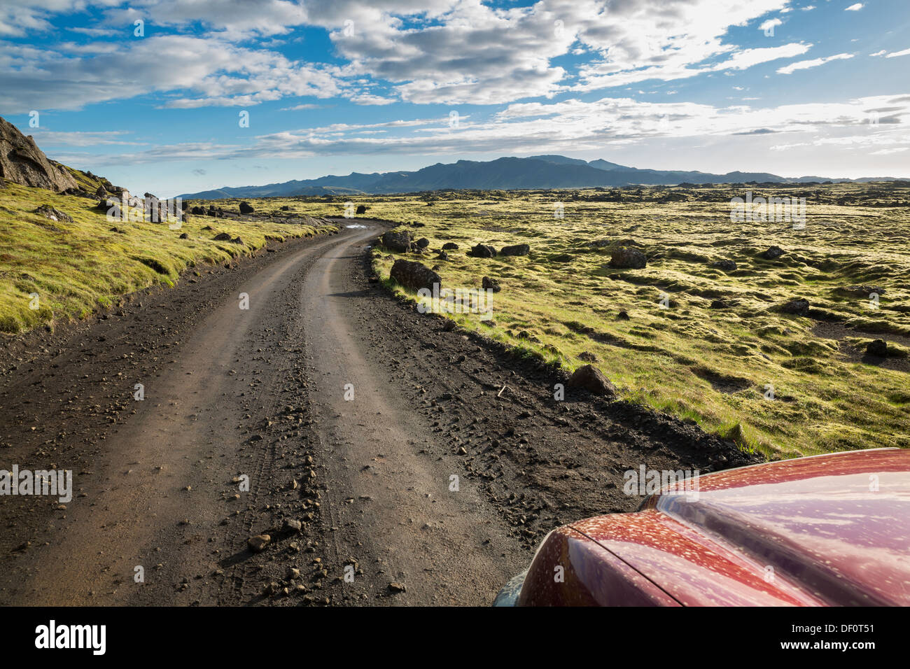 Track through Iceland Stock Photo - Alamy