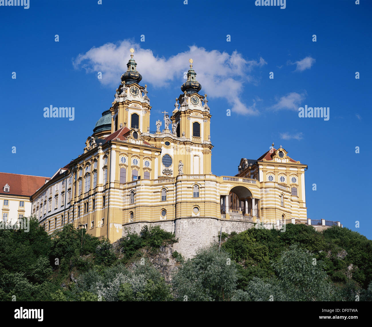 Austria, Lower Austria, Melk Abbey, Austria's best baroque church Stock ...