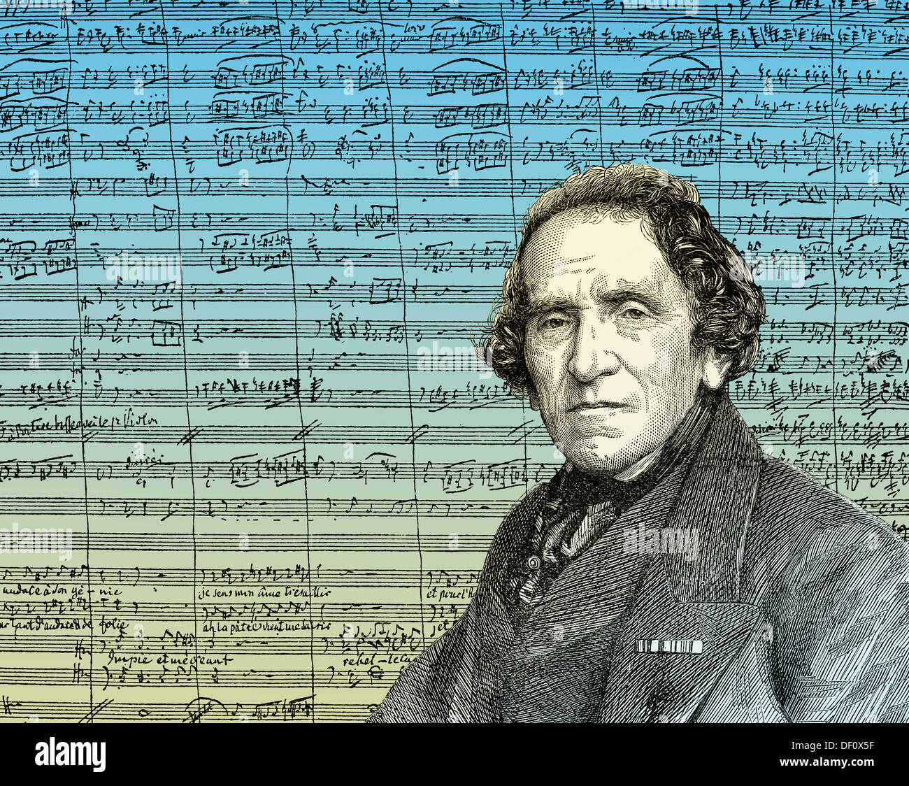 Giacomo Meyerbeer or Jakob Liebmann Meyer Beer, 1791 - 1864, a German ...