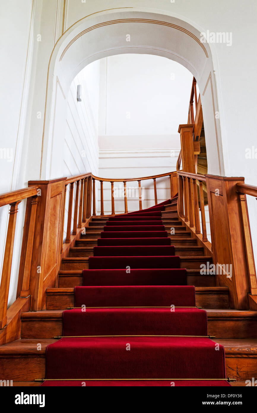 Castle Stairs With Carpet