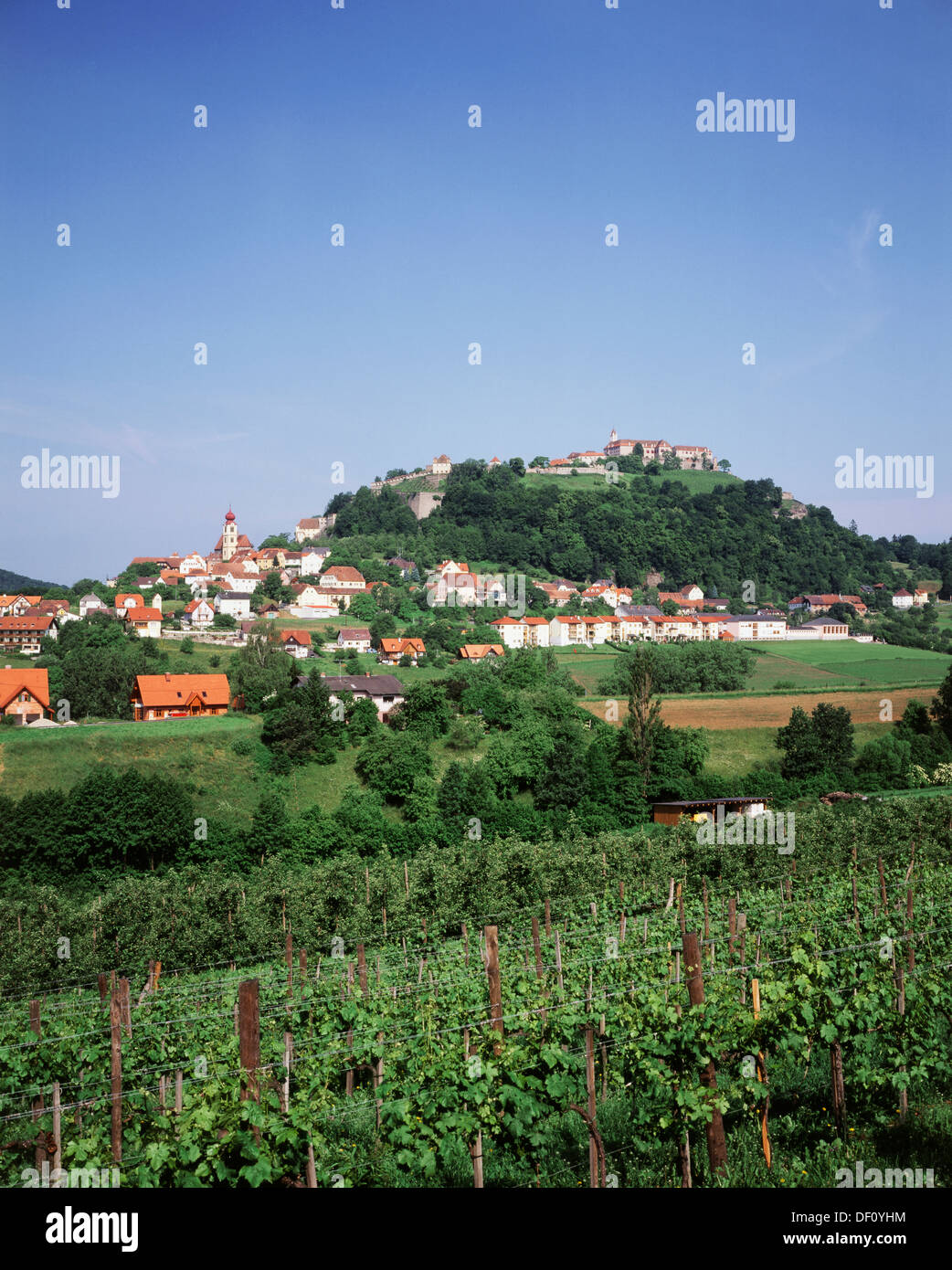 Austria, Styria, Riegersburg View of Weinburg Stock Photo - Alamy