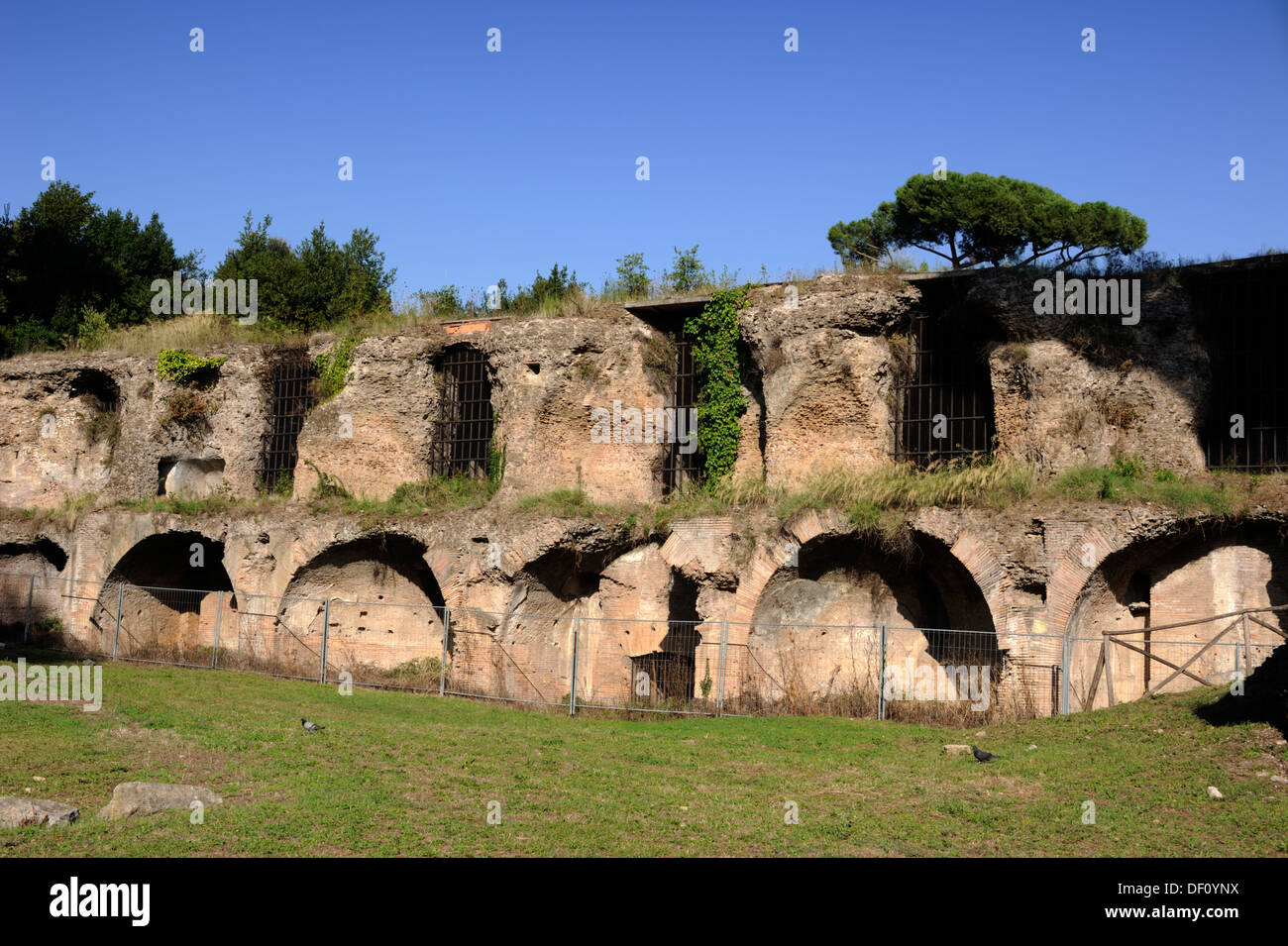 Italy, Rome, Colle Oppio (Oppian Hill), Baths of Trajan, Cisterne delle ...