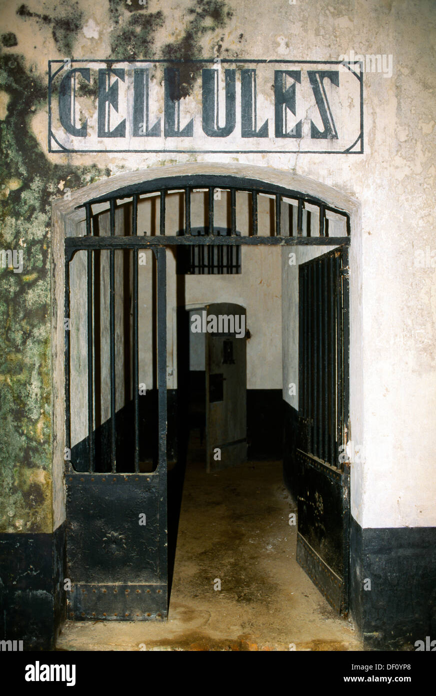 French Guiana Salvation Island Royale Island Prison Cells Stock Photo ...