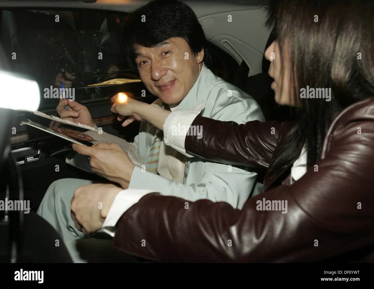 Jackie Chan at the film premiere of "The New Police Story" in Cologne ...