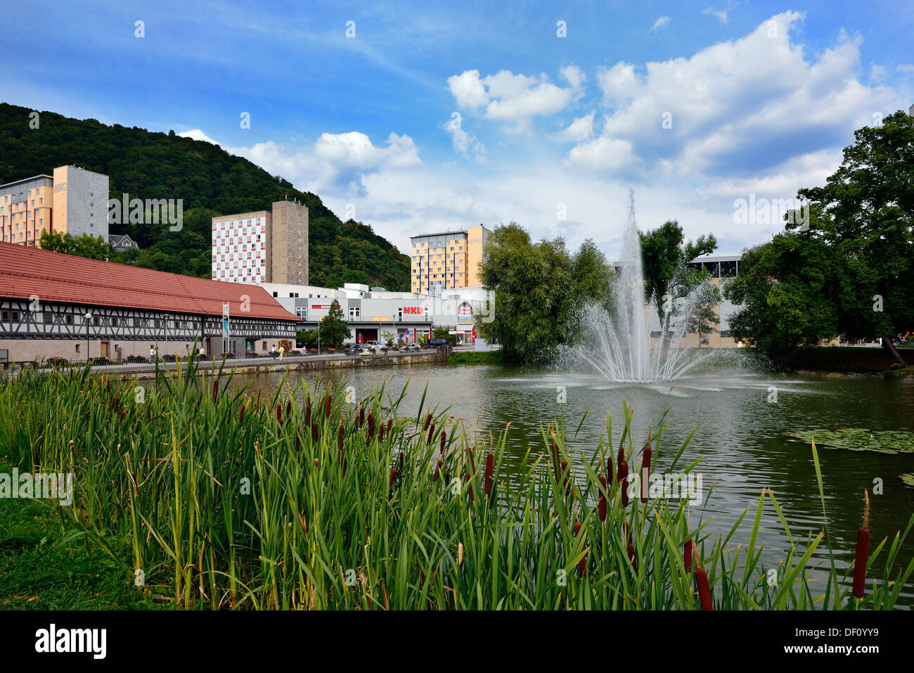 Architecture and nature in the centre, Thuringia, Suhl, Architektur und ...
