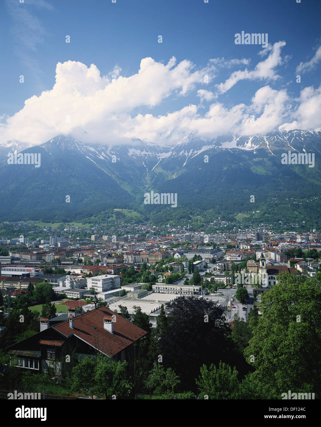 Austria, Tyrol, Innsbruck city view from Bergisel Stock Photo - Alamy