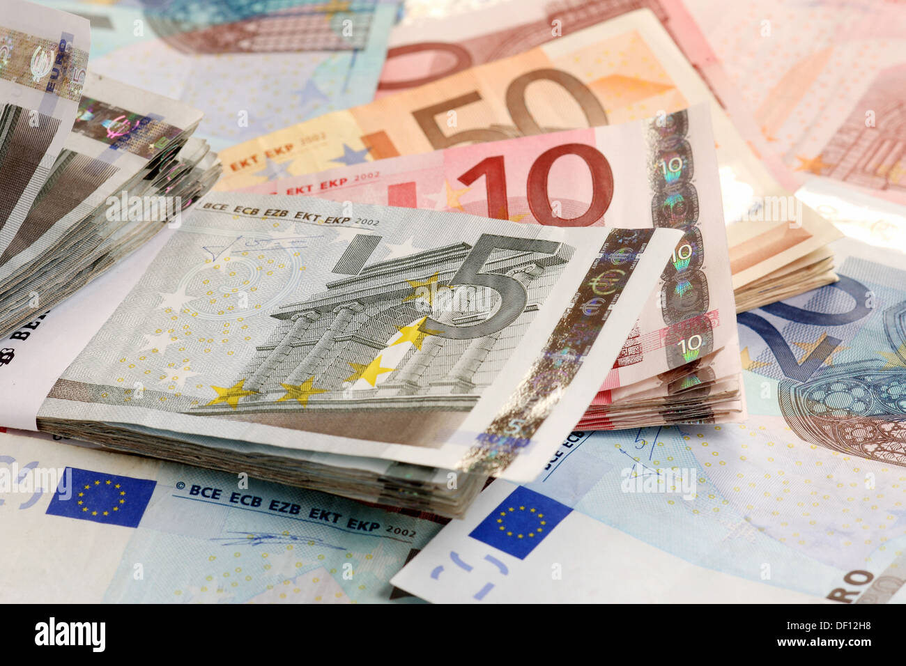 Berlin, Germany, various Euro bills Stock Photo - Alamy