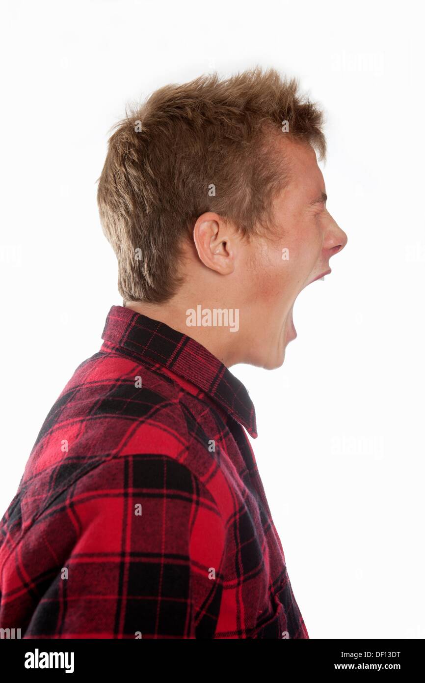 Man crazed expression hi-res stock photography and images - Alamy
