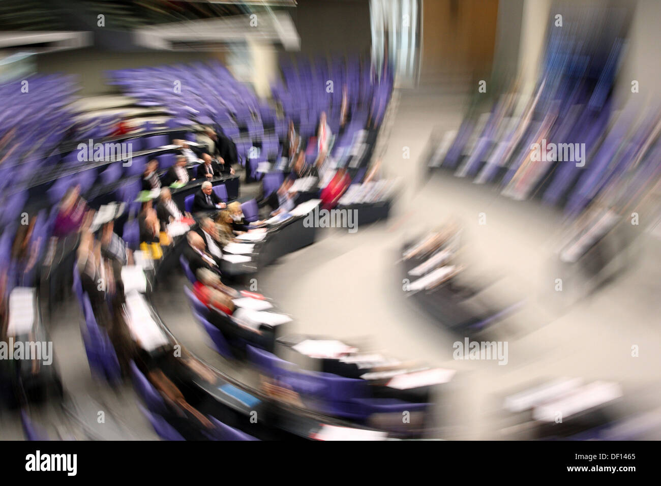Berlin, Germany, in the plenary session of the German Bundestag Stock ...