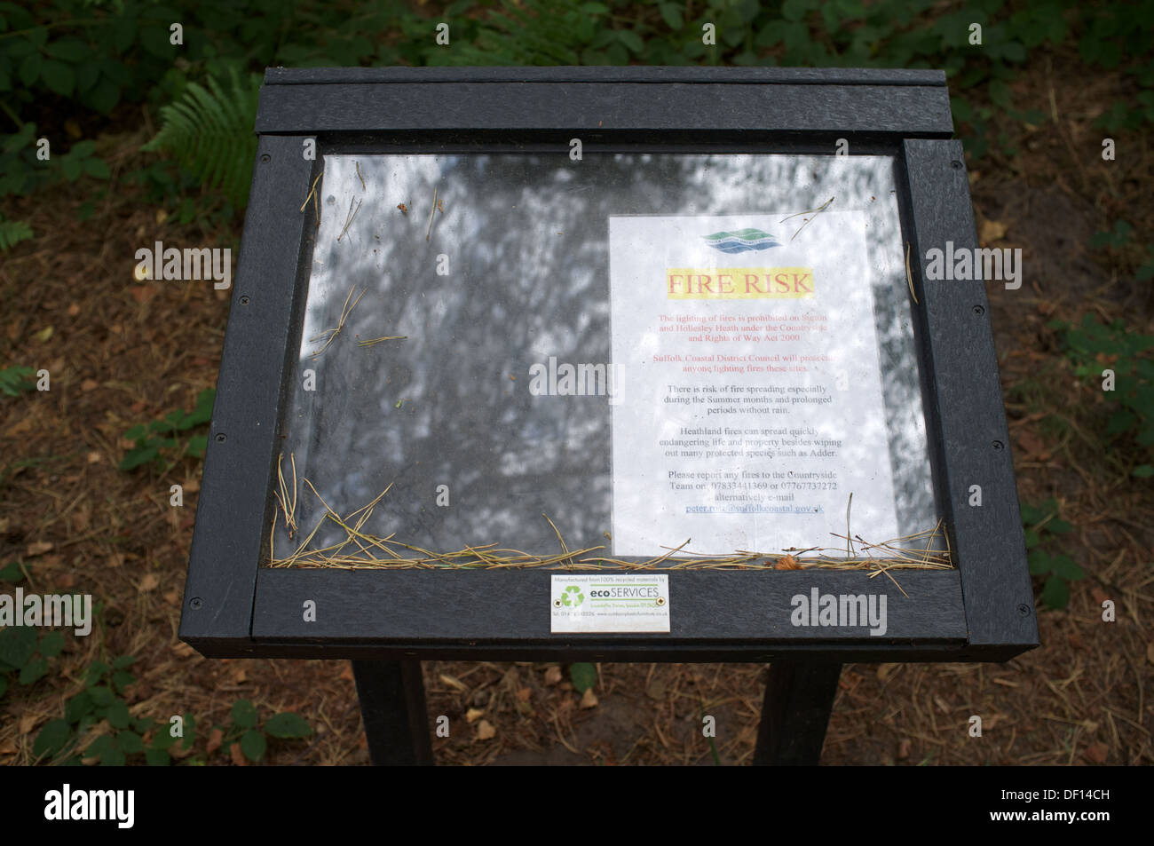 Fire risk sign hi-res stock photography and images - Alamy